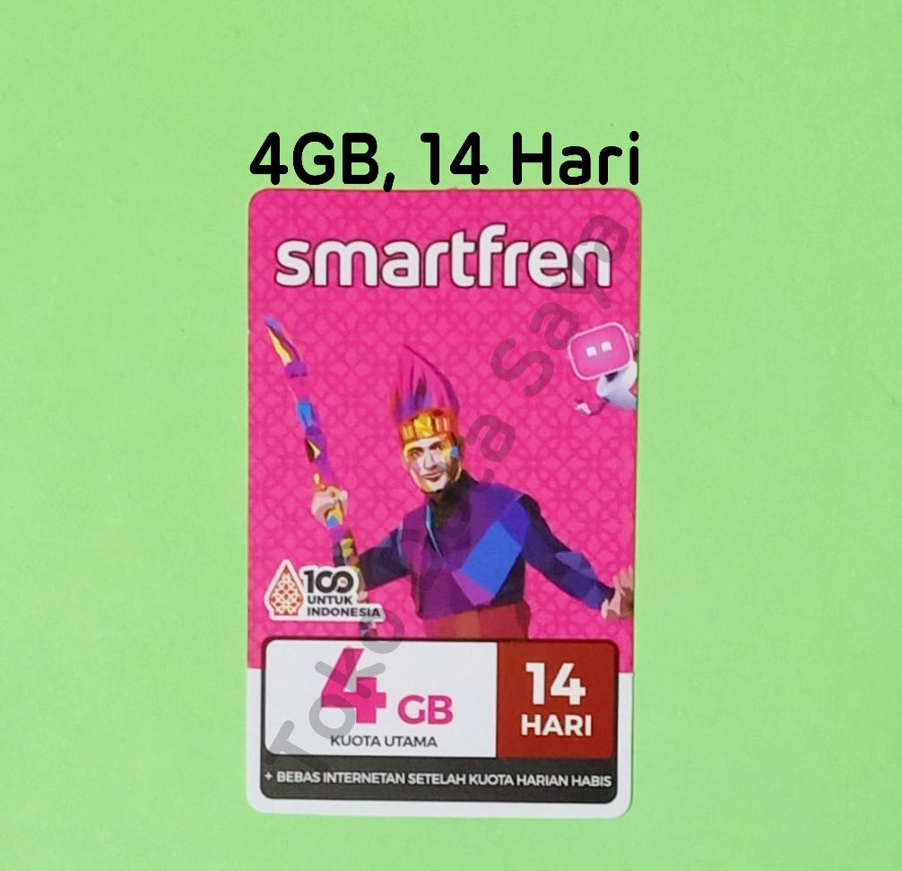 Voucher Kuota Data Smartfren 4GB, 14 Hari – Sugih Global Komunika