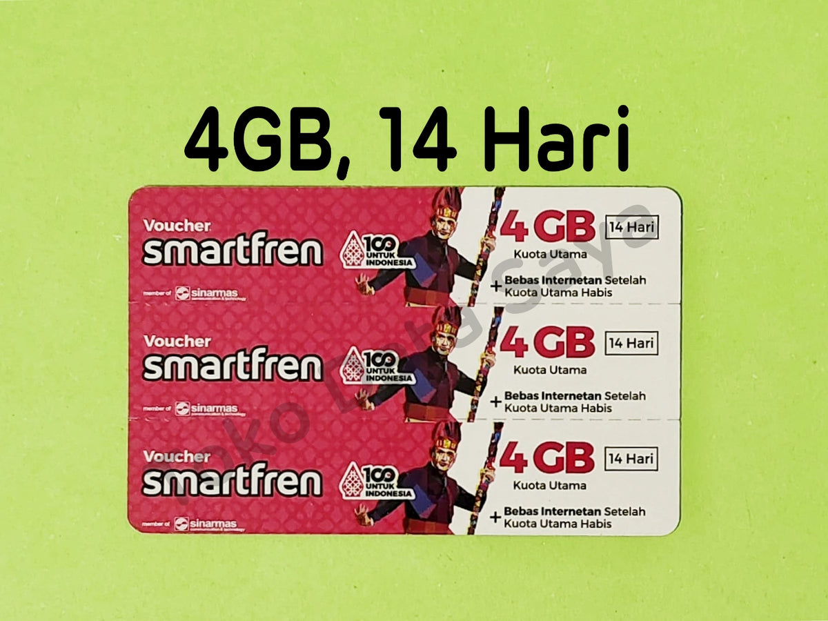 Voucher Kuota Data Smartfren 4GB, 14 Hari – Sugih Global Komunika