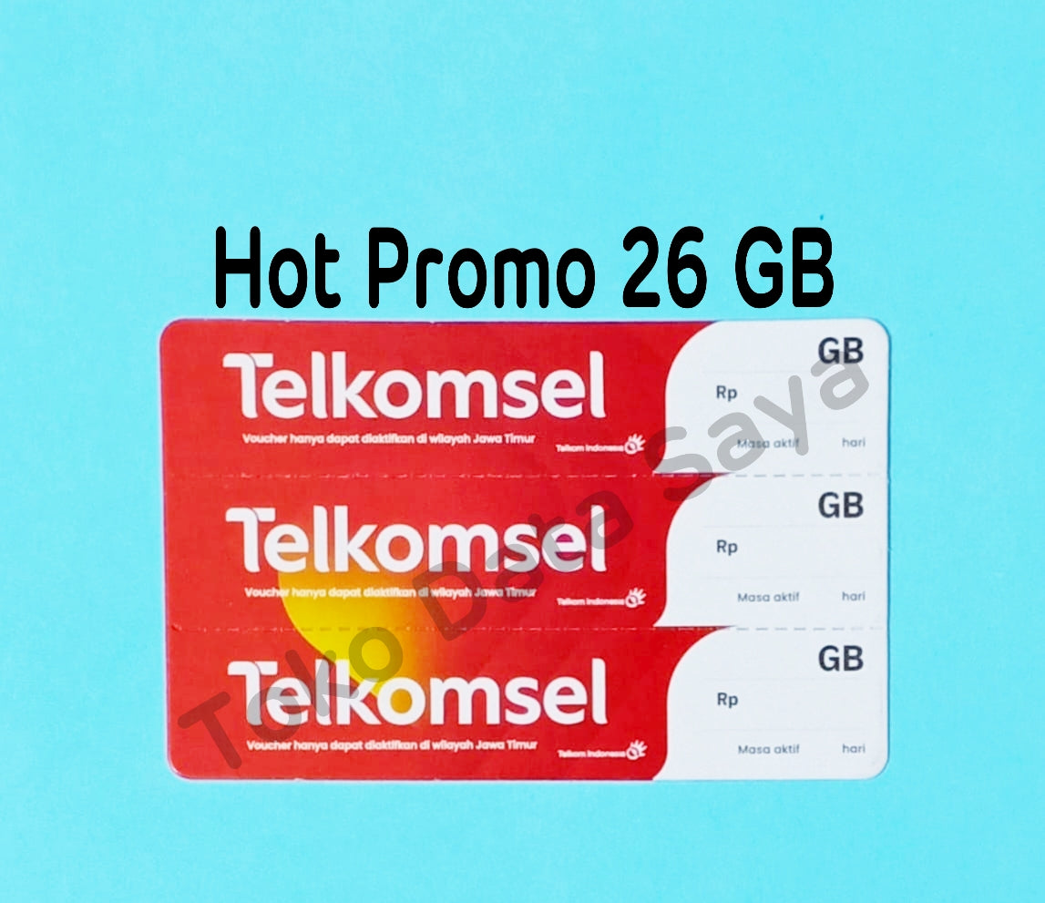 VOUCHER TELKOMSEL HOT PROMO 26 GB – Sugih Global Komunika